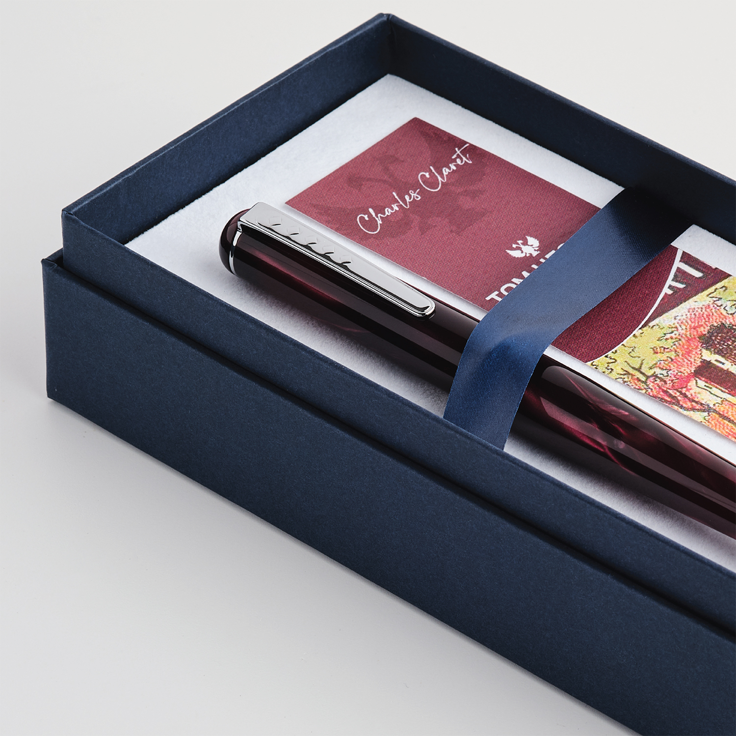 Tom Hessin Charles Collection Castle Claret Fountain pen - Vulpen / Fountain pen | Appelboom.com